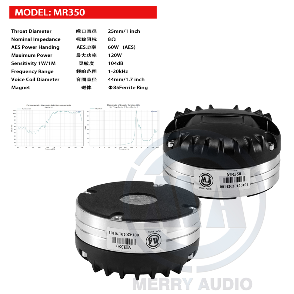 MR350 tweeter speaker Manufacturer China